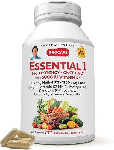 NEW**Andrew Lessman Essential-1 3000 IU Vitamin D3 Multivitamin - 30 ...