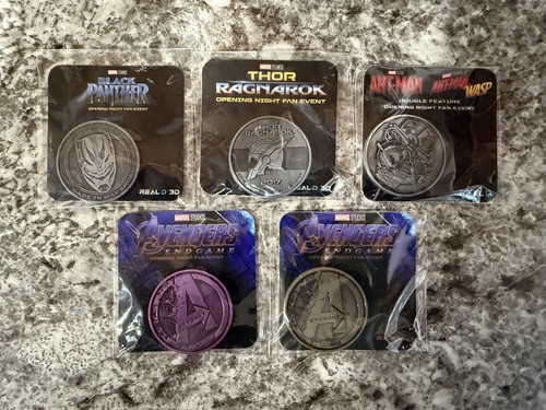Marvel Coin lot MCU movie opening night event regal exclusive avengers ...