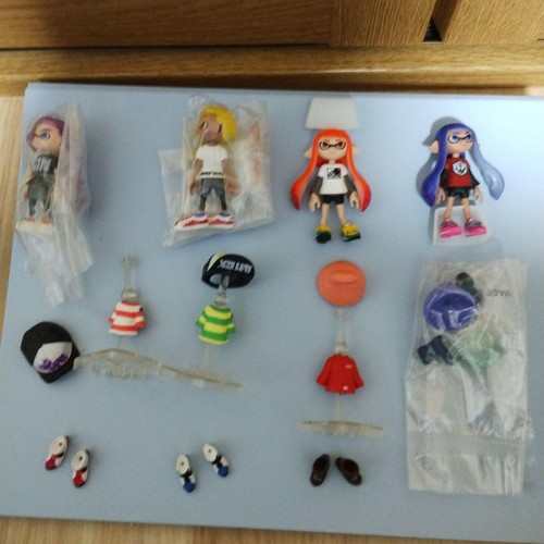 Splatoon 2 Gear Collection Vol 2 Full Set of 8 Figures 2018 Bandai ...