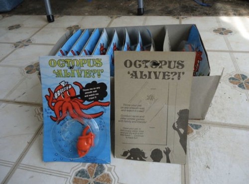 Vintage Wacky Wall Walker Red Octopus sealed NOS Octopus Alive Moc one ...