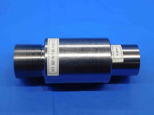 SHOP MADE 1 1/2 16 UN 2B LEFT HAND THREAD PLUG GAGE 1.5 1.50 1.500 1. ...