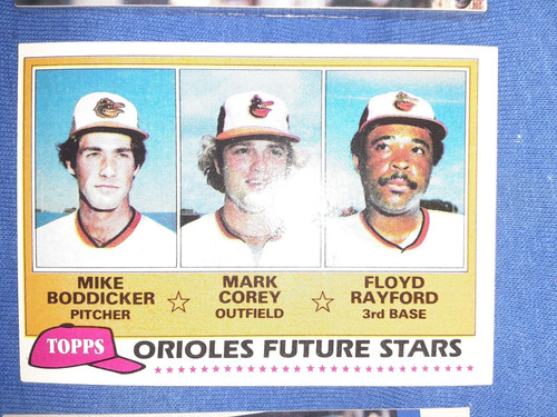 1981 Topps - Future Stars #399 Mike Boddicker, Mark Corey, Floyd ...