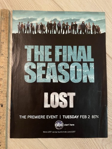 Lost Final Season ABC Magazine Ad Promo Tv | eBay