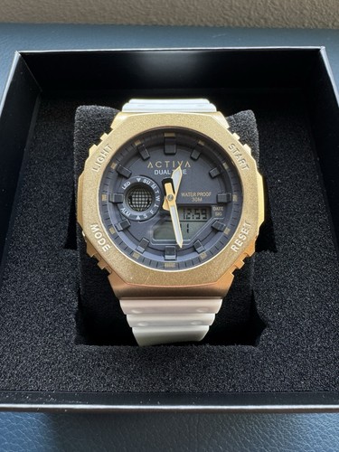 Activa X Invicta Men's Recon Ana-Digital Watch - 45.5mm, White/Gold ...