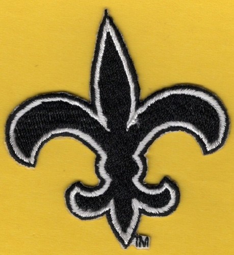 NEW ORLEANS SAINTS EMBROIDERED BLACK NFL TEAM LOGO Football PATCH | eBay