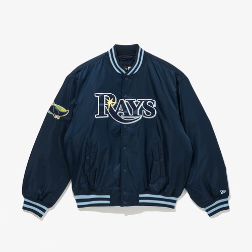 New Era MLB Tampa Bay Rays Logo Stadium Jacket, Dress Blues | eBay