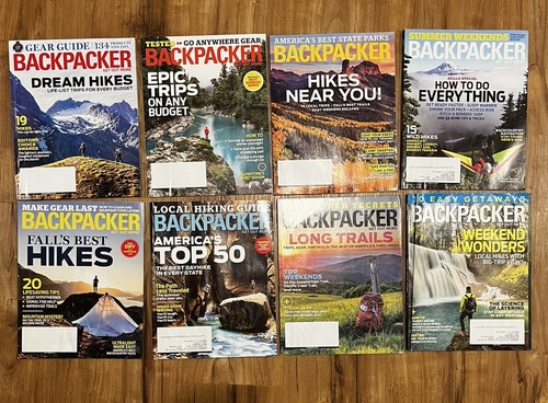 Backpacker Magazines The Outdoors At Your Doorstep Lot of 8 ...
