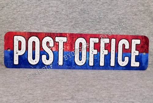 Metal Sign POST OFFICE United States USPS postal service mailman mail ...
