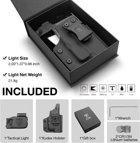Gun Light with Kydex Holster For Taurus G2C/G3C Pistol Tactical ...