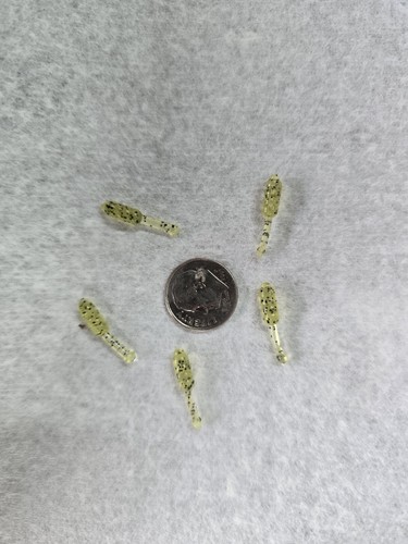 (50) ice Fishing Crappie/Bluegill/Perch Micro Plastics, panfish ...