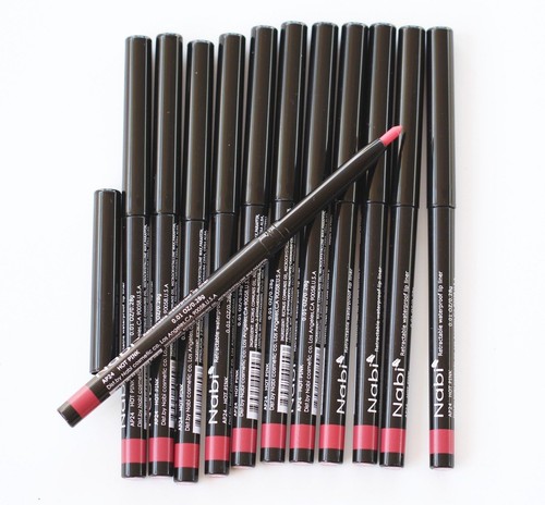 12 PCS NABI AP24 HOT PINK Retractable Waterproof Lip liners Pencils | eBay