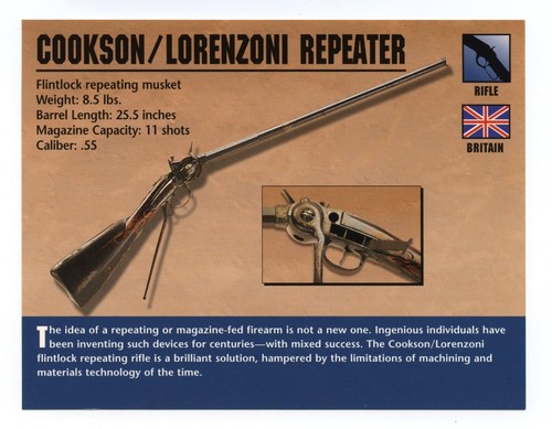 Cookson Lorenzoni Repeater Rifle Atlas Classic Firearms Card | eBay