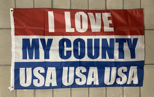 I Love My Country Flag Free Ship Freedom Redneck Party Beer USA 3x5 ...