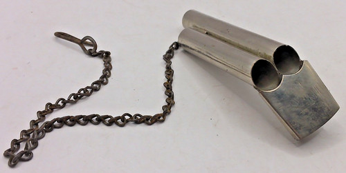 "Universal No. 1" Train Conductor's 2 Barrel Whistle, 3 1/2 Inches Long ...