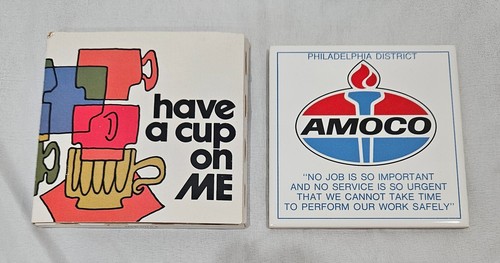New Ltd Ed Amoco Drink Coaster, Philadelphia District, White | eBay