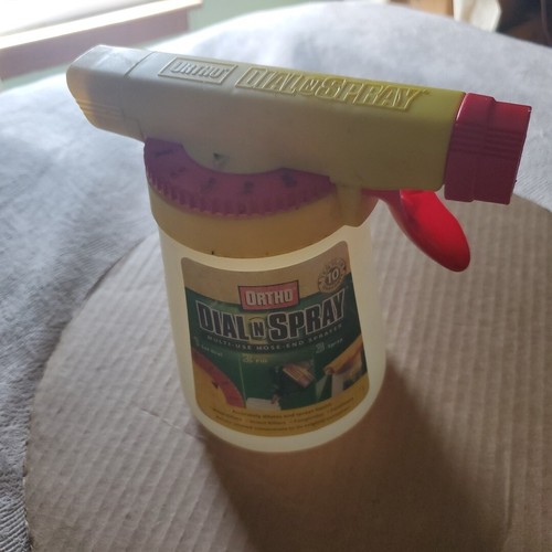 Vintage Ortho Dial N Spray Hose-End Plastic Garden Lawn Sprayer Jar GC ...