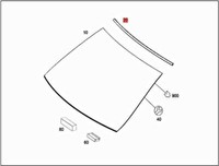 Genuine Sealing Rail Mercedes W204 X204 SUV 2047253665 | eBay