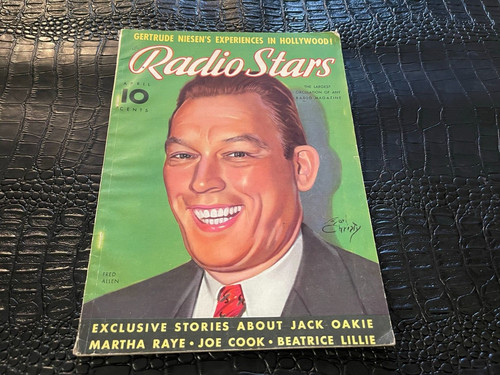 APRIL 1937 RADIO STARS magazine FRED ALLEN - EARL CHRISTY cover art | eBay