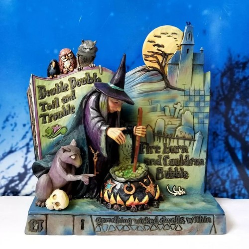 Jim Shore CURSES! Rare, Halloween, Witch, Cauldron,Spell, Spells, Scary ...