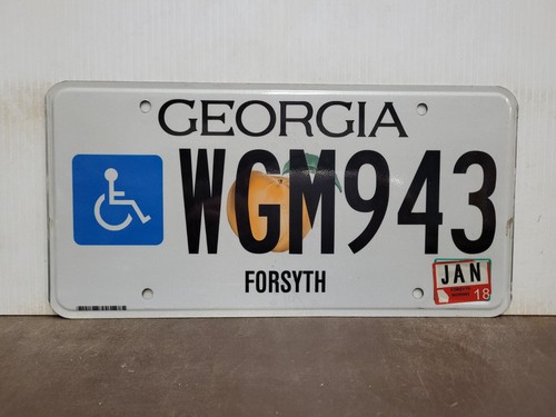 2018 Georgia HANDICAP License Plate Tag. | eBay