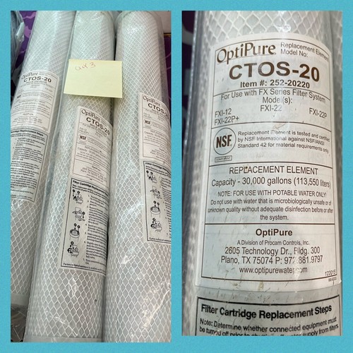 CTOS-20 252-20220 Filter Express Optipure Repl Cartridge Fx Series ...