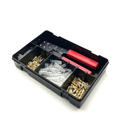 Japanese Style 3.9mm Brass Bullet Connector Assortment Kit & Crimp Tool ...