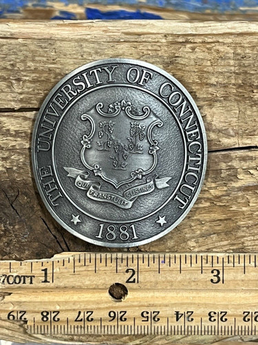 Vintage University of Connecticut 2” convex pewter crest seal stein ...
