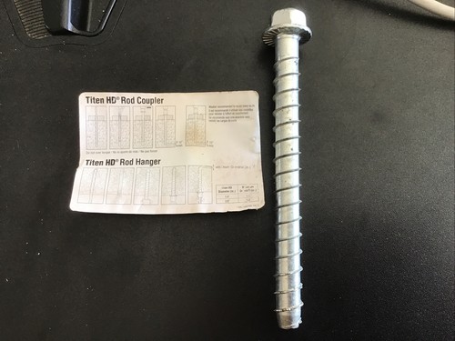 Simpson THD50600H 1/2" x 6" Titen HD Heavy Duty Screw Anchor 20 pcs. | eBay