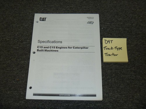 CAT Caterpillar D9T Track Type Tractor C15 Engine Specs Service Repair ...