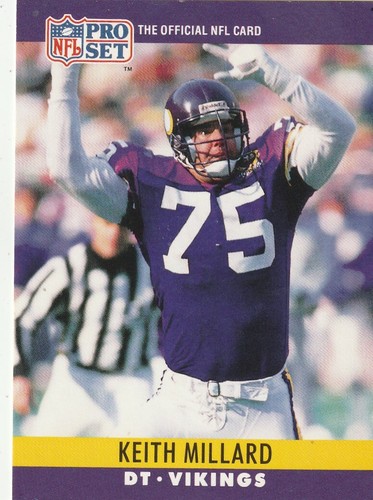 FREE SHIPPING-MINT-1990 Pro Set Keith Millard #193 VIKINGS PLUS BONUS ...