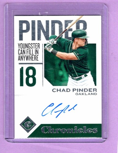 *2018 Chronicles Autograph CHAD PINDER oakland no.CA-CP | eBay