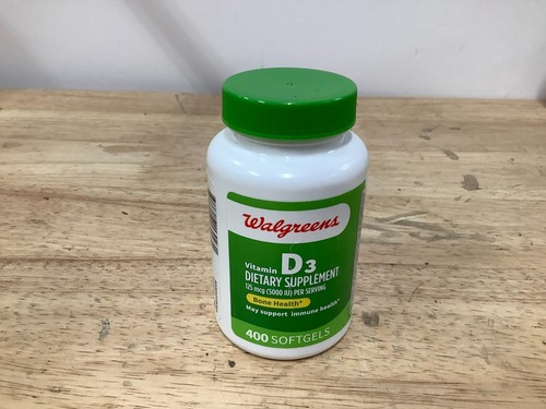 WALGREENS VITAMIN D3 125MCG 400 SOFTGELS EXP 4/25 | eBay