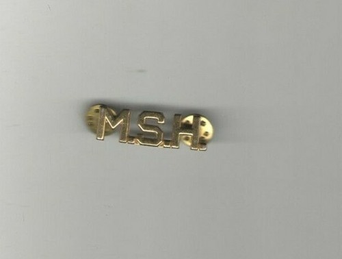 pinback MSH tacpin Letters Diecut Initials Monogram Member Society ...