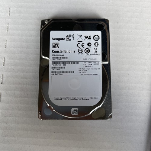 Seagate ST91000640NS Constellation.2 1TB SATA 7200RPM 6G 2.5" HDD HARD ...