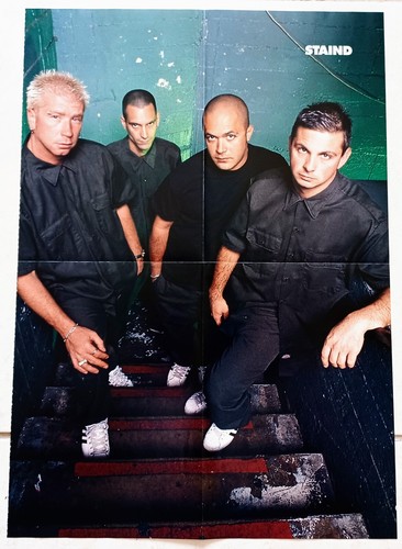 STAIND~2000 ORIG 15X21 CENTERFOLD POSTER~VTG PRINT MAGAZINE PINUP~AARON ...