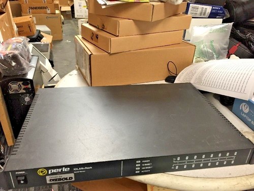 Perle IOLAN+ Rack 8 RS422 8-Port Serial Terminal Secure Console Server ...