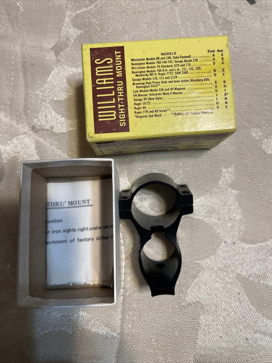 Williams Side Mount Rings Williams Sight In Hunting Scope Mounts