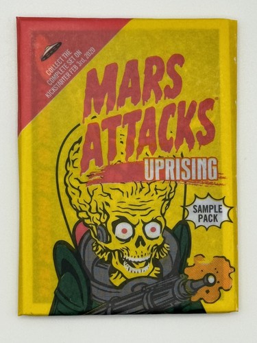 Mars Attacks Uprising 5 Card Promo Wax Pack Kickstarter Sample Topps ...