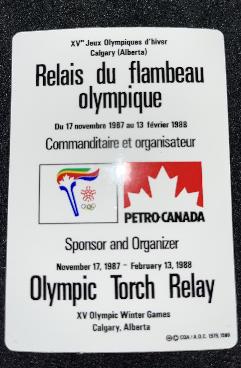 1988 Winter Olympic Torch