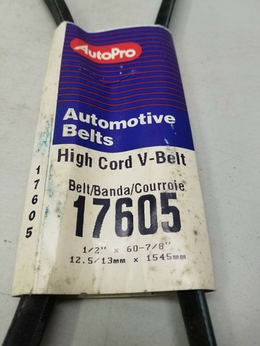 17605 Autopro Automotive High Cord V-Belt 1/2" x 60-7/8" | eBay