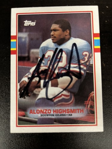 Alonzo Highsmith Houston Oilers Topps RC Autographed Signed Card ...