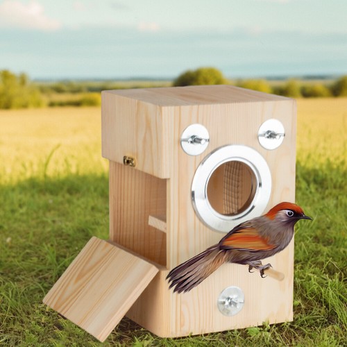 Pet Parrot Breeding Box Parakeet Nesting Box Bird House for Conures ...