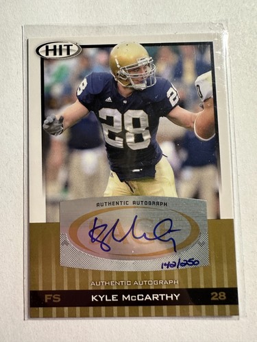 K99,187 - 2010 SAGE HIT Autographs Gold #A42 Kyle McCarthy #/250 | eBay