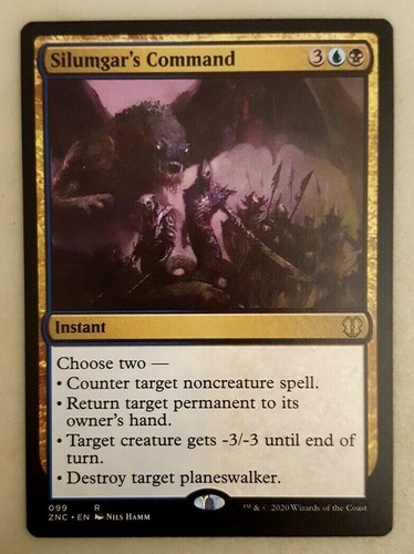 1x Silumgar's Command Zendikar Rising Commander MTG Magic the Gathering ...