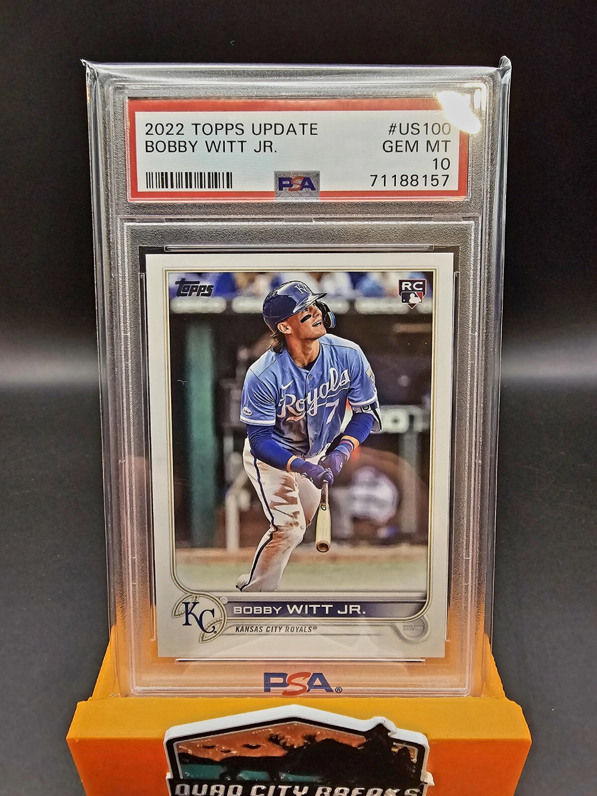 Bobby Witt Jr. 2022 Topps Update #US100 Base PSA 10 Price Guide ...