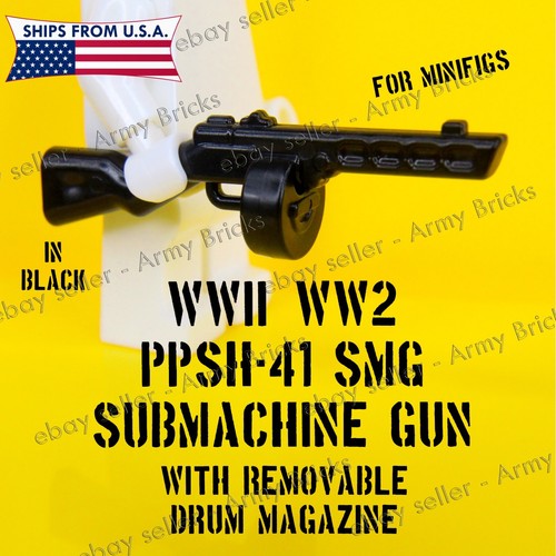 WW2 German PPSh-41 SMG Submachine Gun w/ Removable Drum Mag • CUSTOM ...