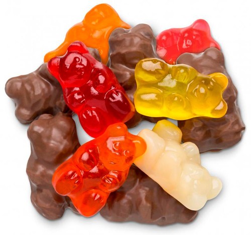 Milk Chocolate Covered Gummi Bears Chocolate Candy Candies 2 lbs Free ...