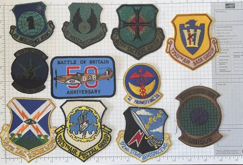 Lot Of 11 USAF Wing And Squadron Patches 70'-80' | eBay