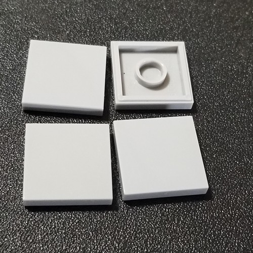 LEGO 2x2 Tile Light Bluish Gray Smooth Finishing Plate Part 3068 Lot of ...