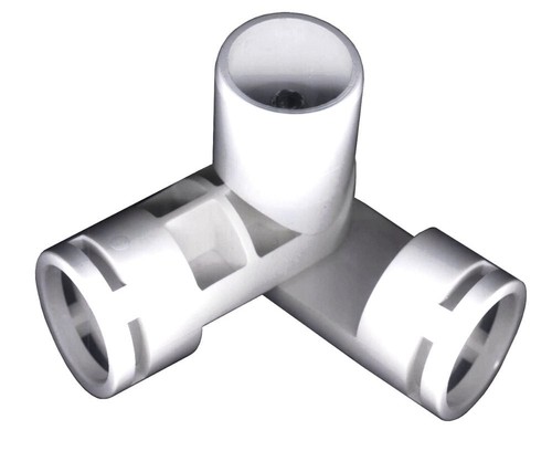 PVC- Adjustable joint fitting 1" 3-Way (Furniture Grade White) | eBay